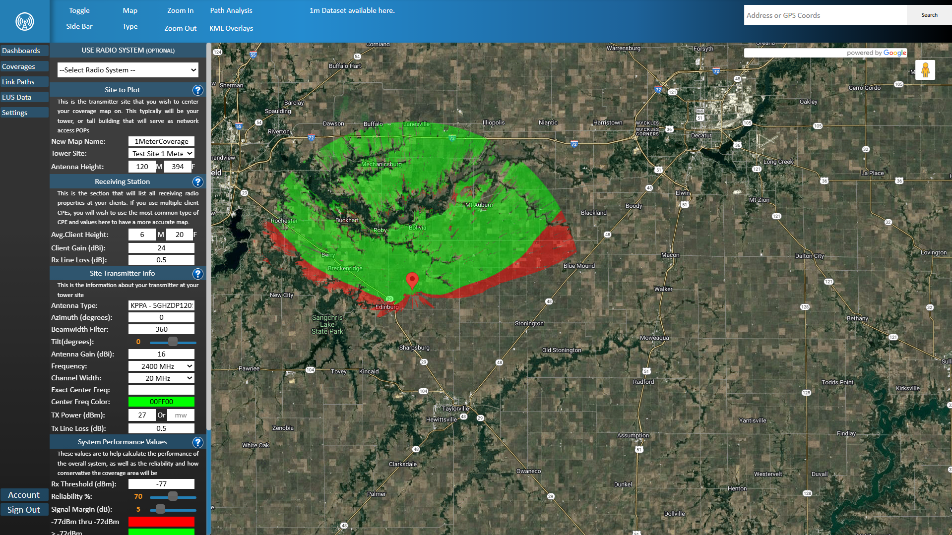 1 Meter Clutter Data